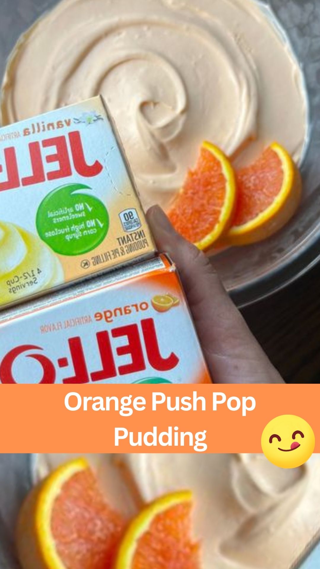 Orange Push Pop Pudding - Easy homemade recipes