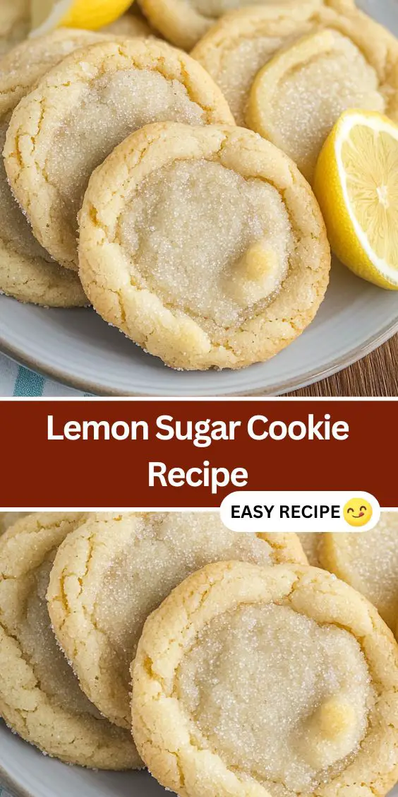 Lemon Sugar Cookie Recipe - Easy homemade recipes