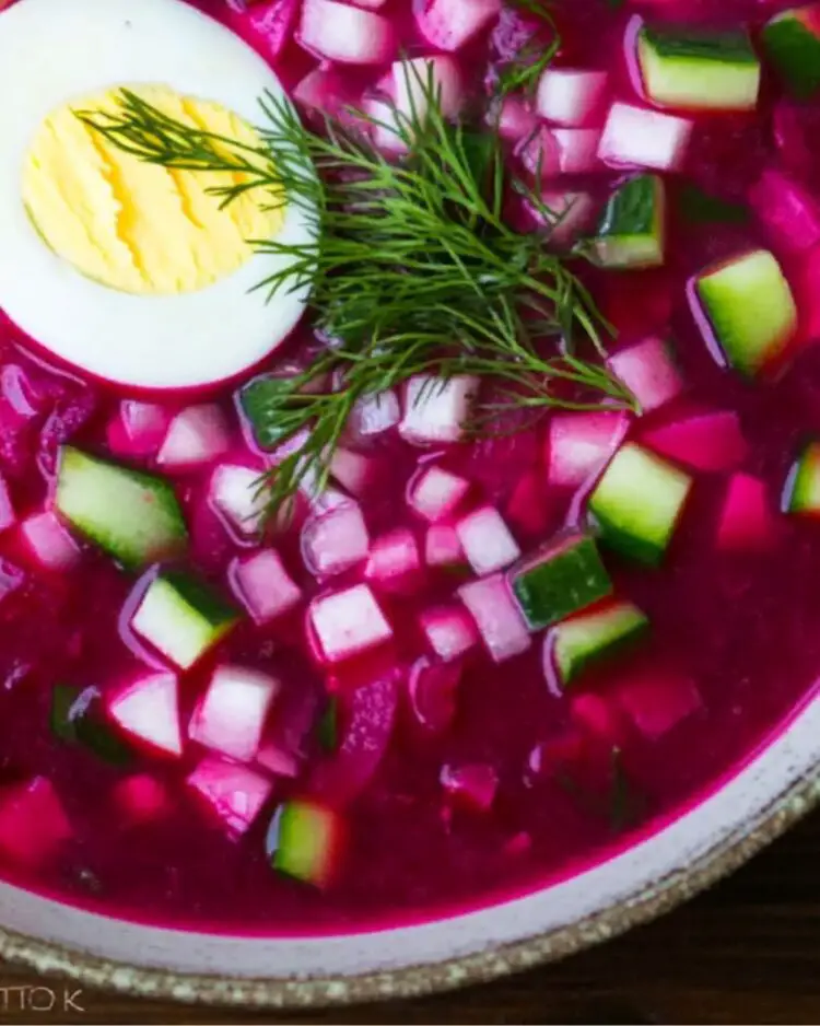 Holodnik - Cold Summer Beet Soup - Easy homemade recipes