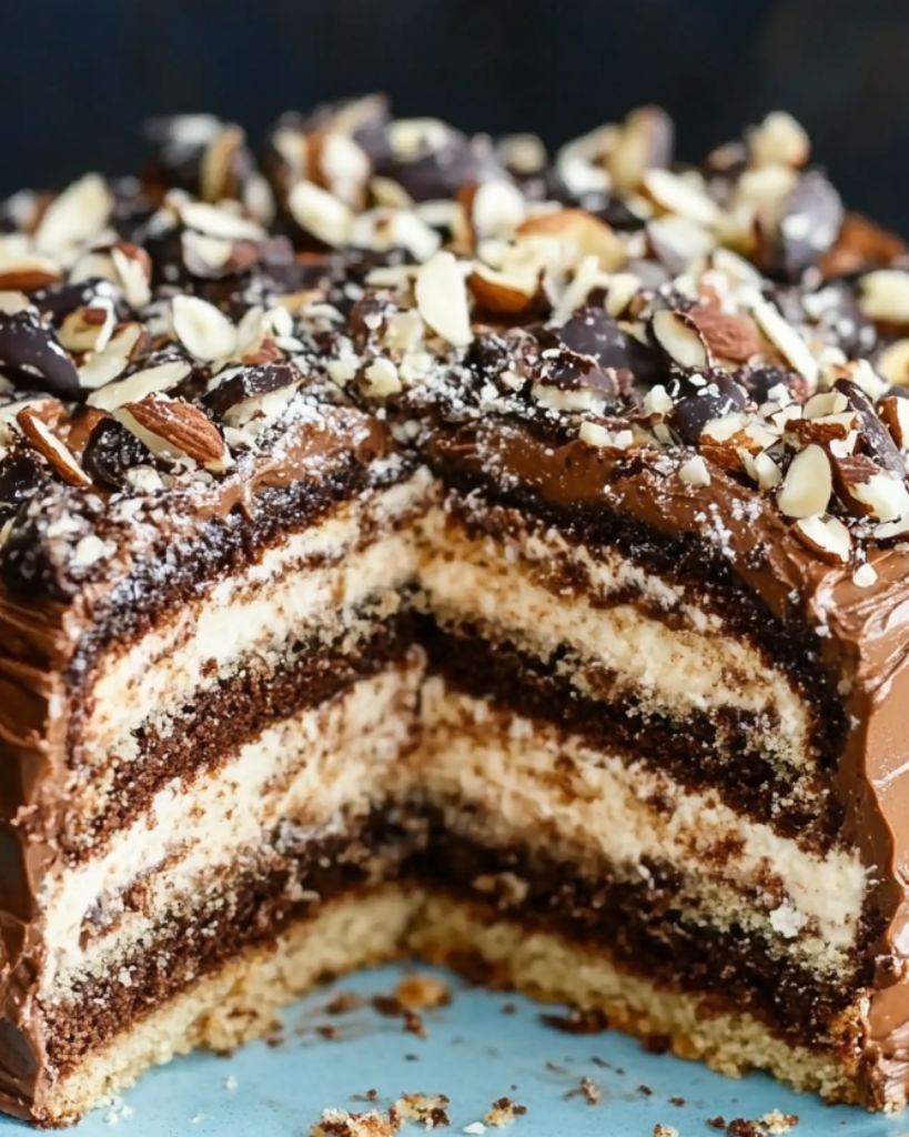 Almond Nutella Cake Recipe - Easy homemade recipes