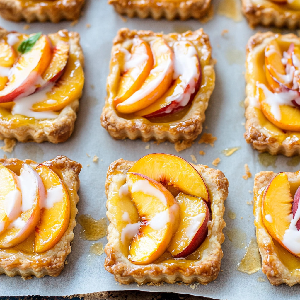 Easy Peach Tartlets Recipe - Easy homemade recipes