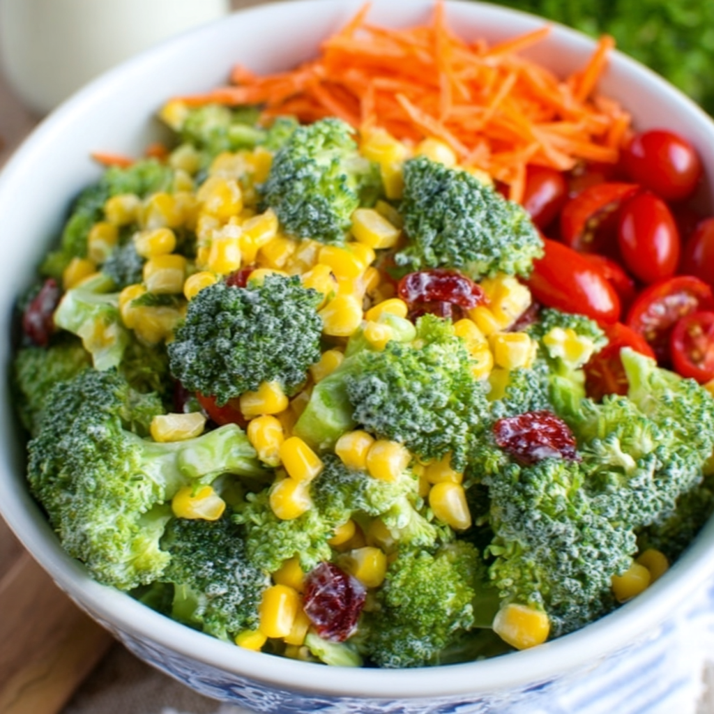 Broccoli Corn Salad Recipe - Easy homemade recipes