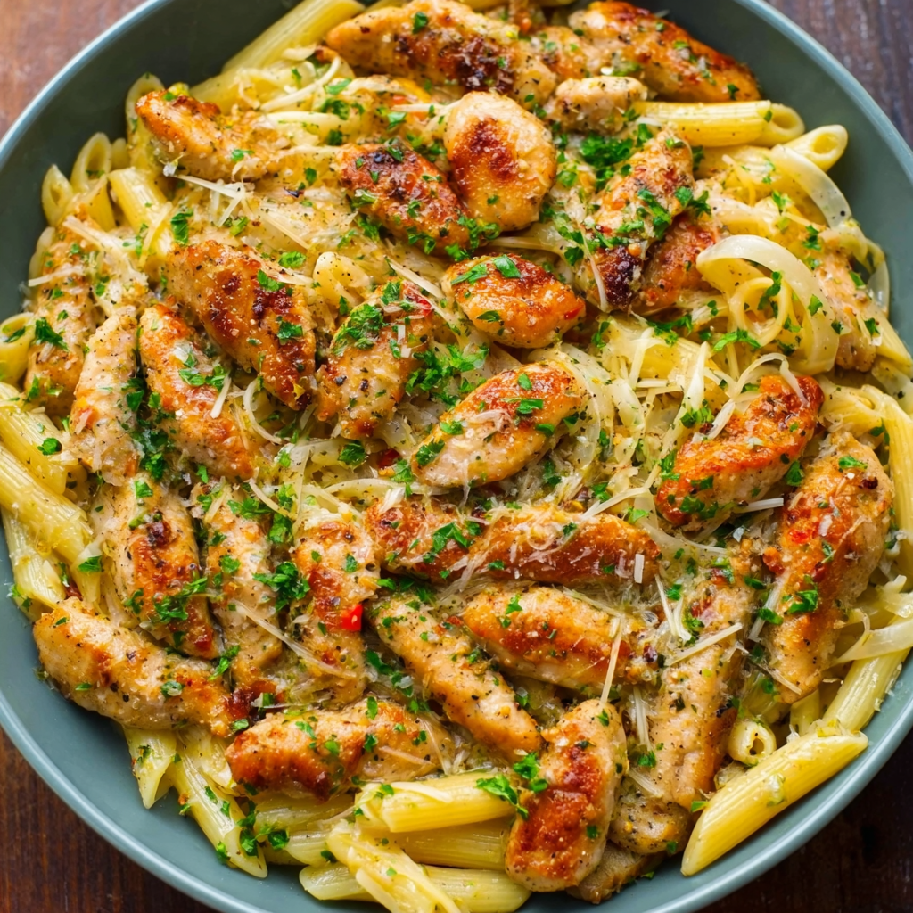 Chicken Scampi Pasta - Easy homemade recipes