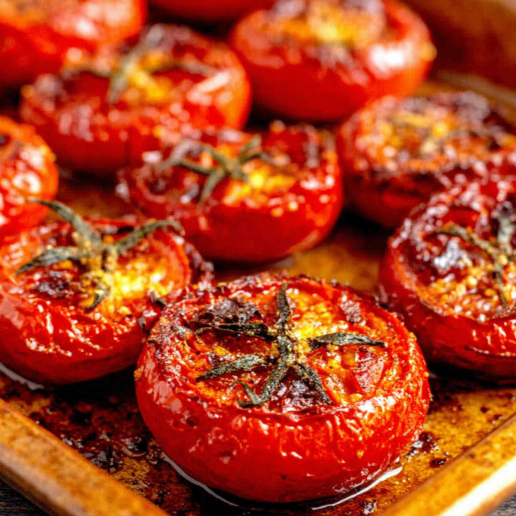 Quick Oven Roasted Tomatoes - Easy homemade recipes