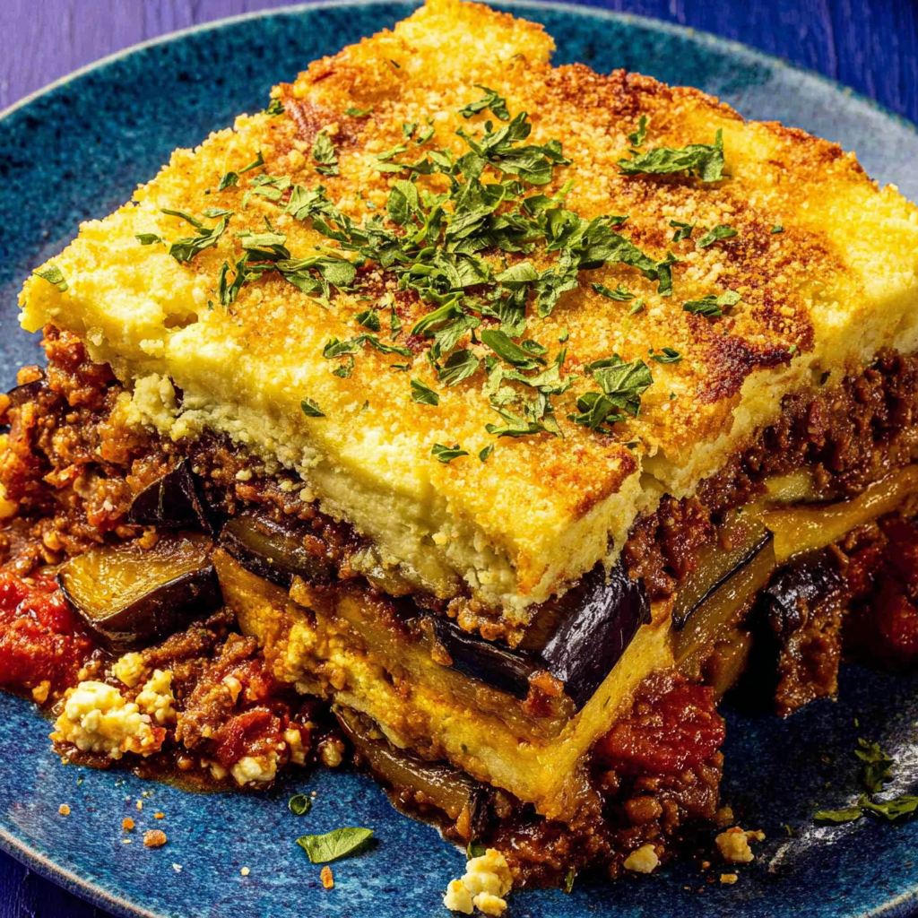 Moussaka (Greek Eggplant Casserole) Recipe - Easy homemade recipes
