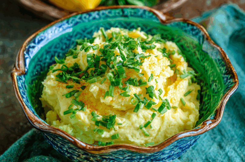 Skordalia: Greek Garlic Mashed Potato Dip - Easy homemade recipes