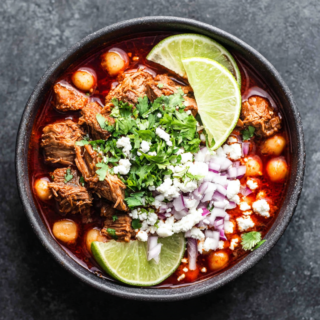 Pozole (Authentic Mexican Hominy and Pork Stew) - Easy homemade recipes